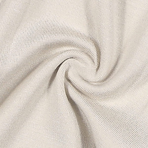 TWINOR Baby Footed Pajamas with Mittens, Soft Bamboo Viscose One-Piece Romper for Newborn Infant (light sand, 0-3 Months)