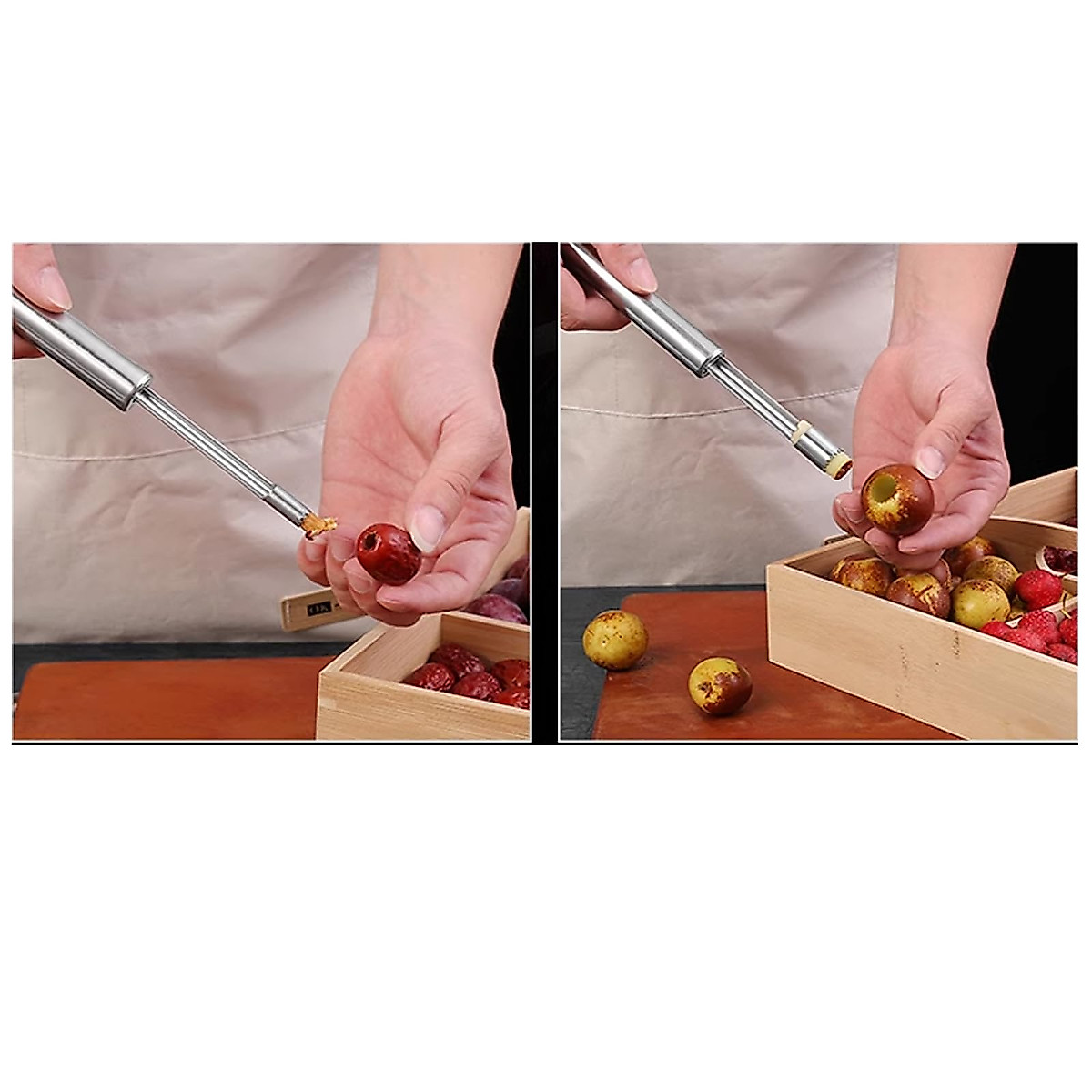 BinaryABC Tanghulu Sugar Pan,Sugar Dipping Pan,Chocolate Snacks Candy Melt Pot,Pre Seasoned Wok Cheese Melting Pots,Milk Cast Iron Grilling Wok(Stainless Steel)