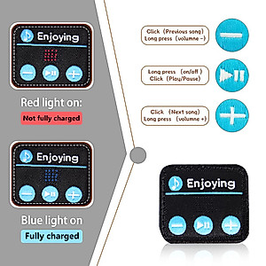 SYPVRY Bluetooth Ear Muffs Winter Ear Warmer Wireless Headphones Adjustable Winter Ear Cover Built-in HD Speakers Mic Outdoor EarMuffs (Black)