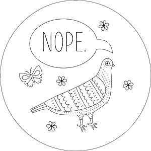Snarky Embroidery Pattern Transfers (set of 10 hoop designs!)