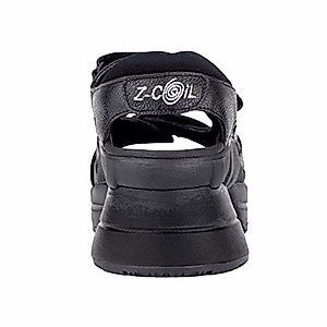 Z-CoiL Women's Sidewinder Enclosed Black Sandal 9 C/D US