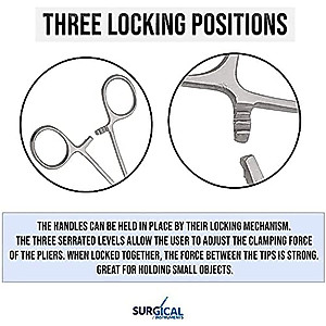 SURGICAL ONLINE Ultimate Hemostat Set, 6 Piece Ideal for Hobby Tools, Electronics, Fishing and Taxidermy (8", 6.25" and 5")