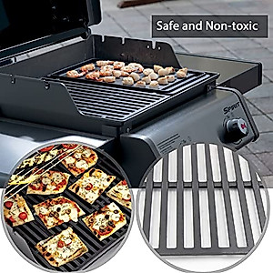 Hongso 17.5" Cast Iron Grill Grates Replacement Parts for Weber Spirit 200 Series, Spirit E-210 S-210, Spirit II 210 Series (2017 and Newer) Gas Grills (with Front-Mounted Control Panels), 7637 PCG637