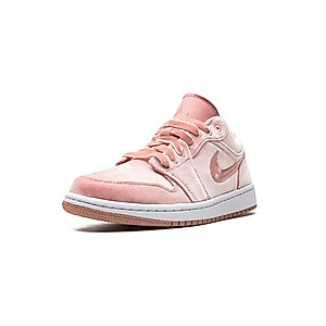 Jordan Womens WMNS Air Jordan 1 Low SE DQ8396 600 Pink Velvet - Size 6.5W