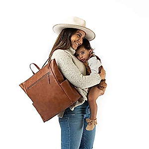 Freshly Picked Minimal Diaper Bag Backpack, Amber