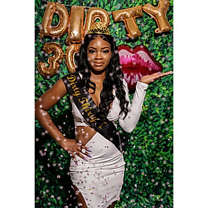 LaVenty DIRTY 30 Balloons Dirty 30 Letter Balloons 30 Balloons Red Lips Balloon Dirty 30 Banner 30th Birthday Decoration 30th Birthday Balloons