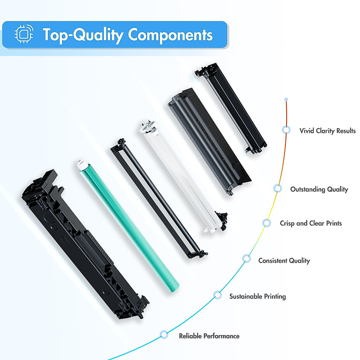 TRUE IMAGE Compatible Toner Cartridge Replacement for Canon 121 CRG-121 CRG121 for Canon imageCLASS D1620 D1650 High Yield Ink Printer (Black, 2-Pack)