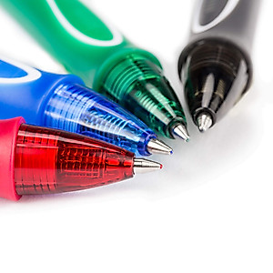 Bic RGLCGP21-BLK Gel-ocity Retractable Quick Dry Gel Pen44; Black - Pack of 2