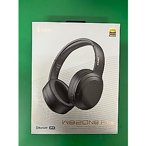 Edifier W820NB Plus Hybrid Active Noise Cancelling Headphones - LDAC Codec - Hi-Res Audio - Fast Charge - Over Ear Bluetooth V5.2 Headphones for Travel, Flight, Train, and Commute- Gray