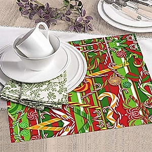 Merry Christmas Printed Drying Mat For Kitchen Ultra Absorbent Microfiber Dishes Drainer Mats Non-Slip Silicone Quick Dry Pad - 18 X 16inch
