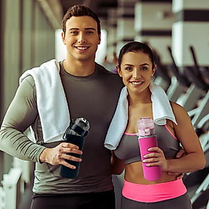 Water Bottle With Flavor Pods, BPA FREE, Air Water Bottle, Tritan, Water Bottle 650 ML, Sports Water Bottle (Black)