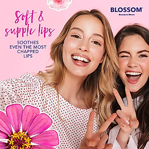 Blossom Scented Roll on Lip Gloss, Infused with Real Flowers, Made in USA, 0.40 fl oz, 2 pack, Raspberry/Watermelon