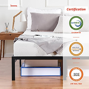 PrimaSleep King Mattress, 9 Inch Gel Memory Foam Mattress, Gel Infused for Comfort and Pressure Relief, CertiPUR-US Certified, Bed-in-a-Box, Medium Firm, King Size