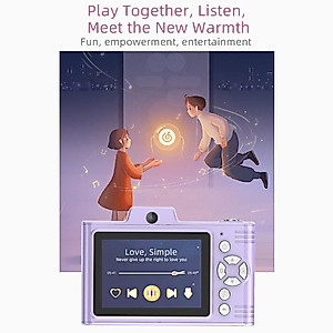 Andoer Digital Camera Portable Kids Camera 1080P Compact Camera 48Mp Dual Lenses 8× Optical Zoom Mini Ccd Camera with 2.8-Inch Tft Screen Great Gift for Boy Girl Kid Adult Teenager Student