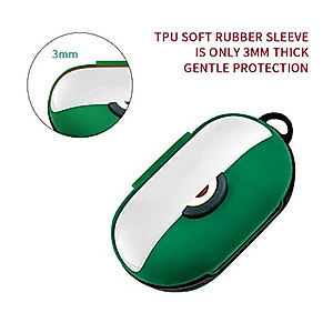 Newseego Compatible with Galaxy Buds（2019） Case, Galaxy Buds+ Plus （2020） Cover Cute 3D Soft Case with Ring Buckle Keychain Galaxy Buds Case-Avocado