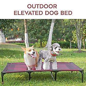 suddus Elevated Dog Beds Waterproof Outdoor, Portable Raised Dog Bed, Dog Bed Off The Floor, Dog Bed Easy Clean Indoor or Outdoor Use, Multiple Sizes