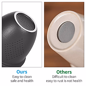 ERBAITM Sandalwood handle Tea Mug，Porcelain Tea Mug with Infuser and Lid，13.5 oz