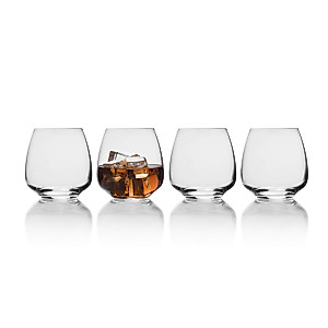 Mikasa Melody Double Old Fashioned, Set of 4, 15-Ounce, Clear