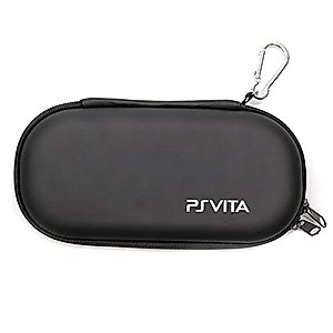 ELIATER Playstation Vita Carring Case Portable Travel Pouch Cover Zipper Bag Compatible for Sony PSVita 1000 2000 Game Console (Black)