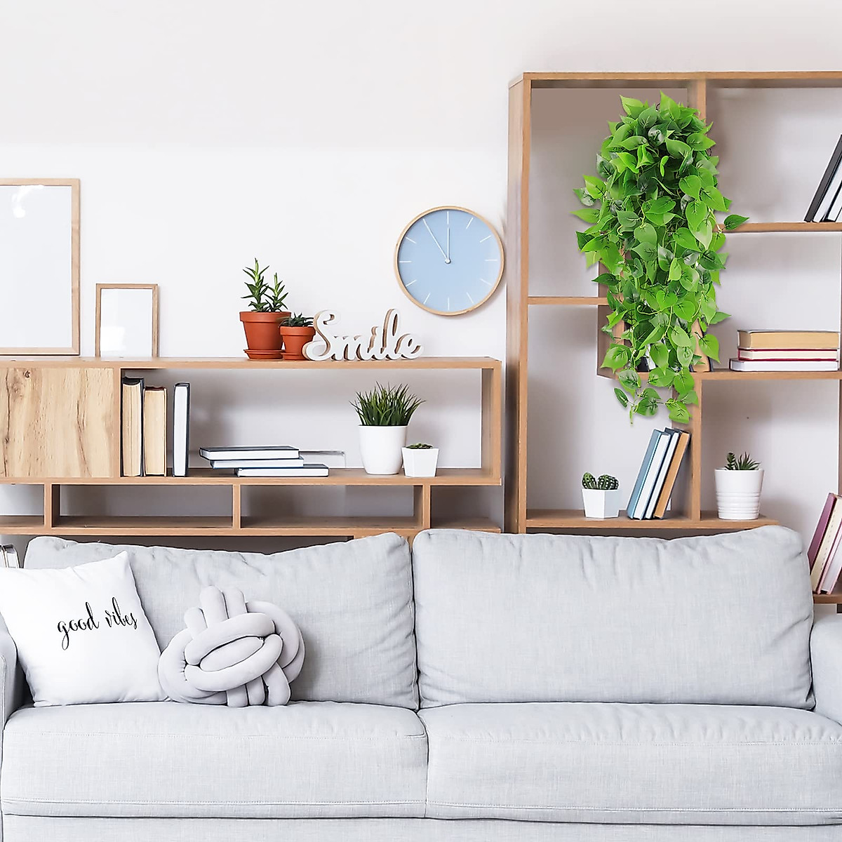 HATOKU 4pcs Fake Hanging Plants 3.6FT Artificial Ivy Vine Leaves for Patio Home Bedroom Wedding Indoor Outdoor Wall Decor