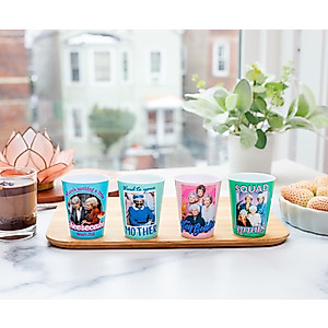 The Golden Girls 2-Ounce Plastic Mini Shot Glass Cups | Set of 4