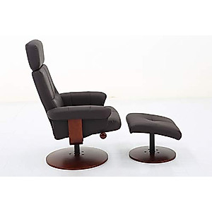Mac Motion Roma Manual Recliner, Brown Polyurethane