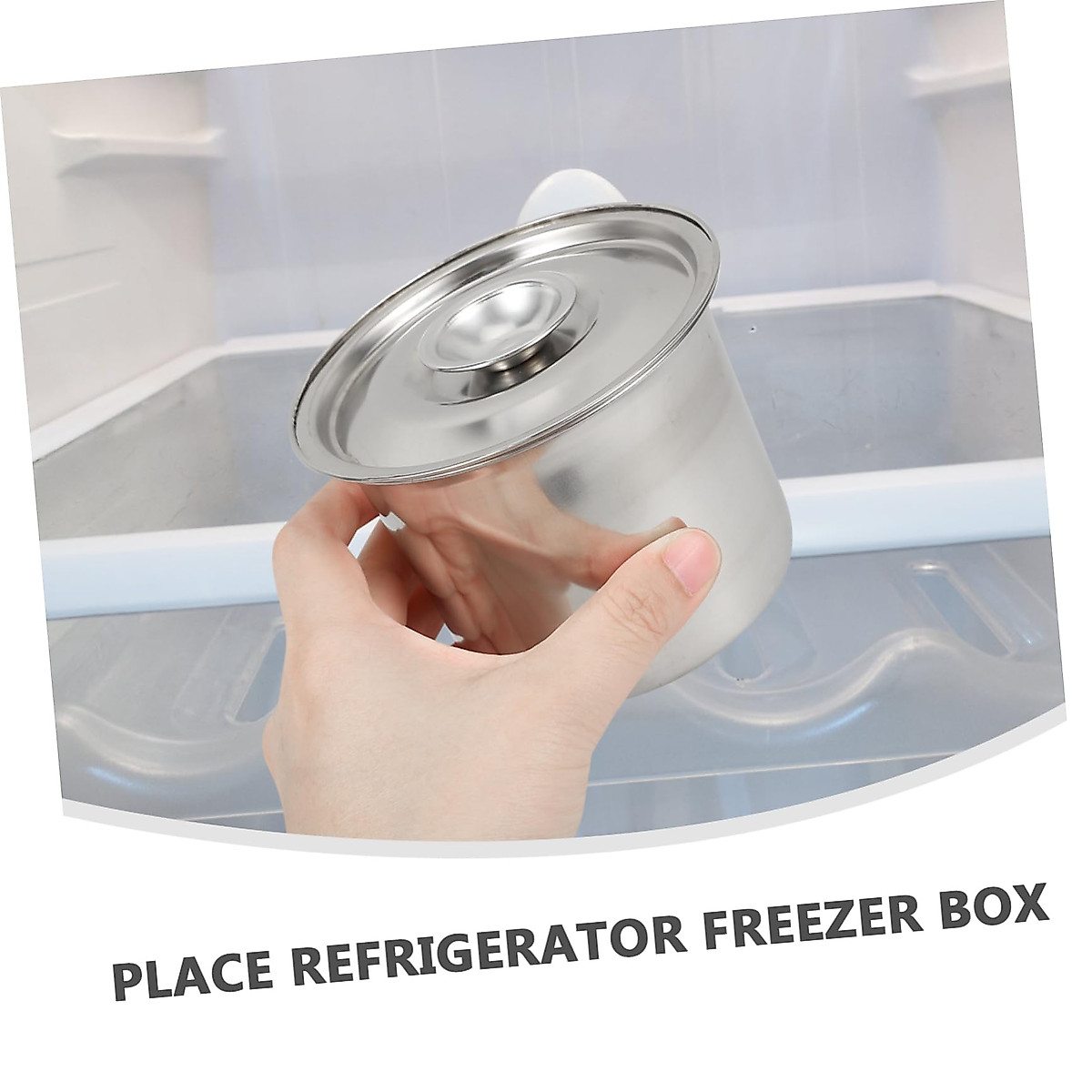 LALADEFIEE Ice Cream Container Food Storage Box Lids Freezer Storage for Ice Cream Desserts 10cm Capacity