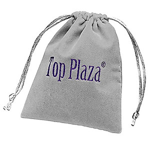 Top Plaza Best Friends Forever and Ever Necklaces for 3 BFF Heart Puzzle Matching Alloy Pendant Necklaces Set Friendship Jewelry for Sisters (Silver)