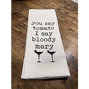 You Say Tomato I Say Bloody Mary Tea Towel