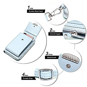 OIDERY Small Crossbody Phone Bags Cellphone Wallet Purse for Women with Credit Card Slots