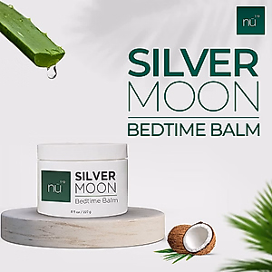 nu119 How to Heal Cracked Feet Overnight Silver Moon Bedtime Balm | Natural Cream Moisturizer Treatment for Dry Skin on Heels & Hands for Men & Women | Fix & Repair Foot Skin & Soften Calluses