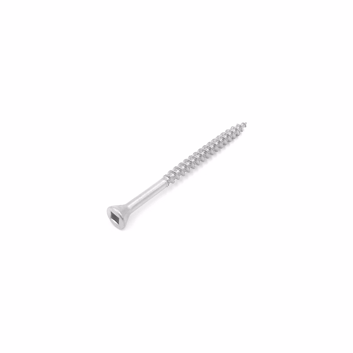 #9 x 3-1/2" Square Drive Flat Trim Head Deck Screw 316 Stainless Steel Type 17 (100pcs)