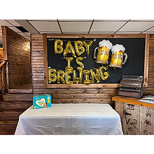 JeVenis Baby is Brewing Balloons Baby is Brewing Banner Baby Reveal Balloons Baby Brewing Baby Shower Decor Baby Gender Reveal Decoration