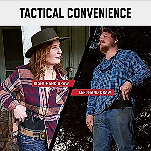 Belly Band Gun Holsters by ComfortTac, Belly Band Pistol Holster for Men & Women by, Belt Fits Smith and Wesson, Ruger, Shield, Glock - Firearm Accessories for Most Pistols and Revolvers