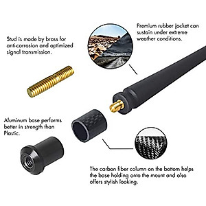 Rydonair Antenna Compatible with Ford F150 2009-2023 | 7 inches Rubber Antenna Replacement | Designed for Optimized FM/AM Reception