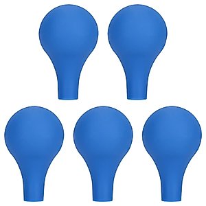 stonylab 5pcs Rubber Pipette Bulbs, Dropping Pipette Bulbs Dropper Bulb Rubber Caps Pipet Bulb for 1-20 ml Pipettor Laboratory Accessory