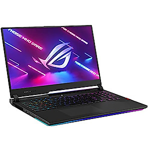 ASUS ROG Strix Scar 17 (2021) Gaming Laptop, 17.3” 300Hz IPS FHD Display, NVIDIA GeForce RTX 3070, AMD Ryzen 9 5900HX, 32GB DDR4, 1TB SSD, Opti-Mechanical Per-Key RGB Keyboard, Windows 10, G733QR-DS98