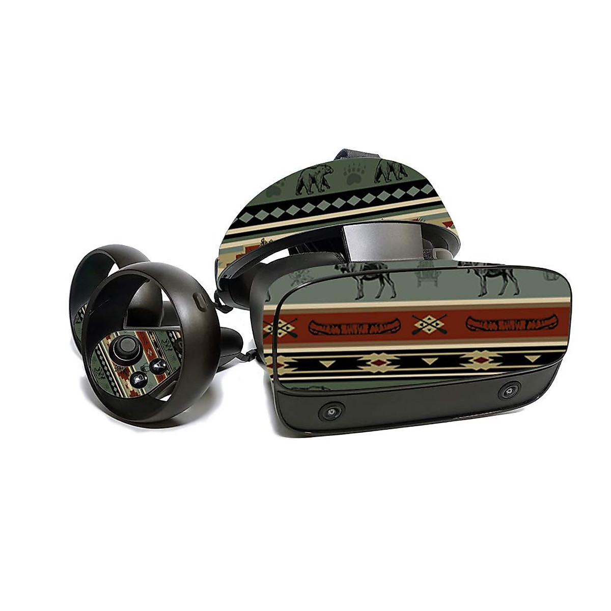 MightySkins Skin for Oculus Rift S - Cabin Stripes | Protective, Durable, and Unique Vinyl Decal wrap Cover | Easy to Apply, Remove, and Change Styles | Made in The USA