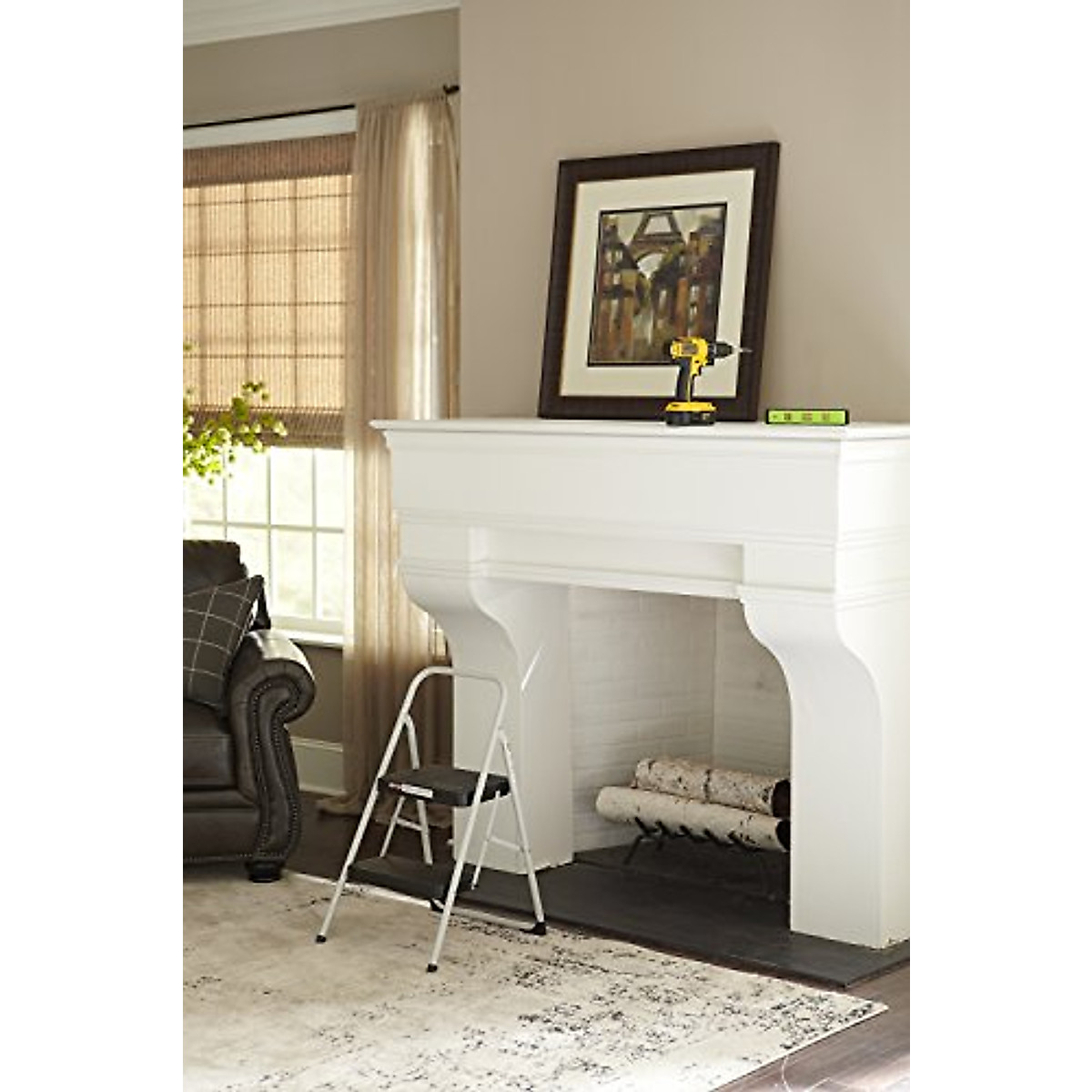 Cosco 2-Step Household Folding Step Stool, Gray