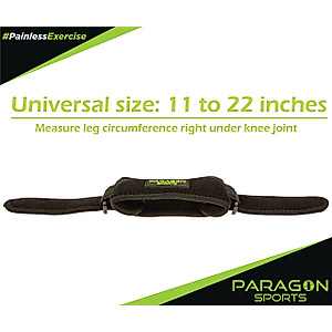 Paragon Sports Patella Knee Strap for Running, Fitness, Stairs Climbing/Adjustable Patellar Tendon Support Band for Basketball, Athletics Pain Relief Brace for Jumper's Knee and Chondromalacia
