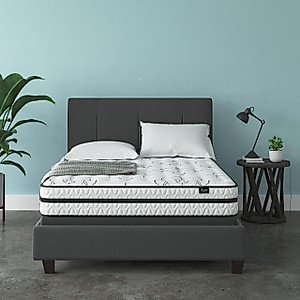 Signature DESIGN BY ASHLEY Chime 10 Inch Medium Firm Hybrid Matress - CertiPUR-US Certified Foam, Queen.