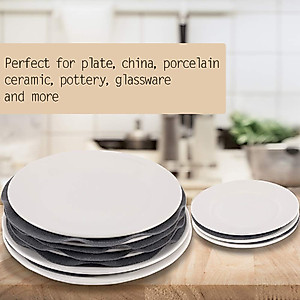 BYKITCHEN Dish Separators Protectors, Gray Dinner Plate Divider Pads, China Storage Protectors for Protecting and Stacking Your Cookware, 30 Pieces & 2 Different Size