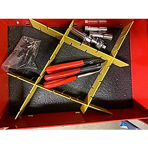 Kanroot【24 pcs】 Houseware Closet Underwear Organizer Drawer Divider,lexible,tool storage trays,drawer,divider Dresser,Desk&Box in Bathroom,Bedroom,Kitchen&officeCut&Higher Will/Lisle/snap on/daiso