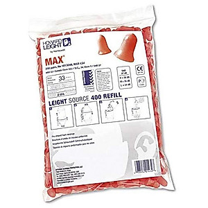 Honeywell MAX-LS4-REFILL Howard Leight Earplug Dispenser, Orange, (Pack of 2000)