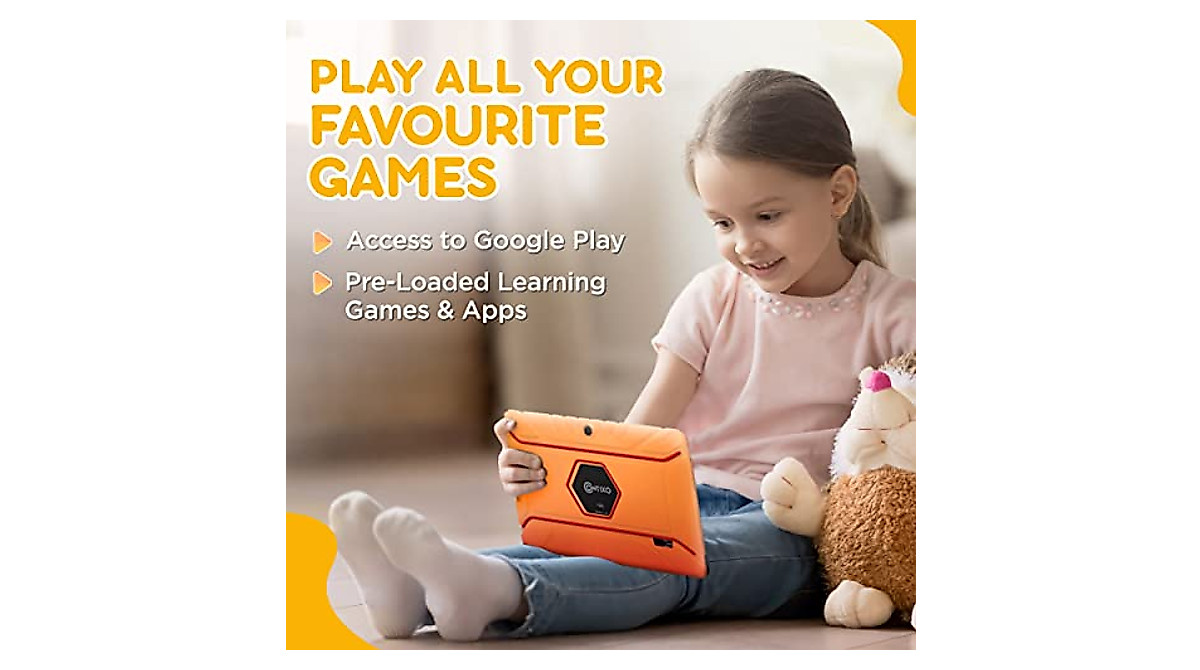 Contixo V8 Tablet for Kids and H1-Fox Kid's Fleece Headphones (Fox ...