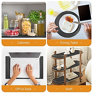 Shelf Liner Kitchen Drawer Mats, Non Adhesive EVA Material Refrigerator Liners with Waterproof Durable Fridge Table Place Mats for Cupboard, Cabinet, Drawer Liner-Black-11.8 inch * 78.7 inch