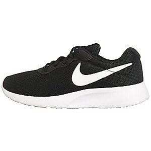Nike Women's WMNS Tanjun Running Shoes, Black/White, 8