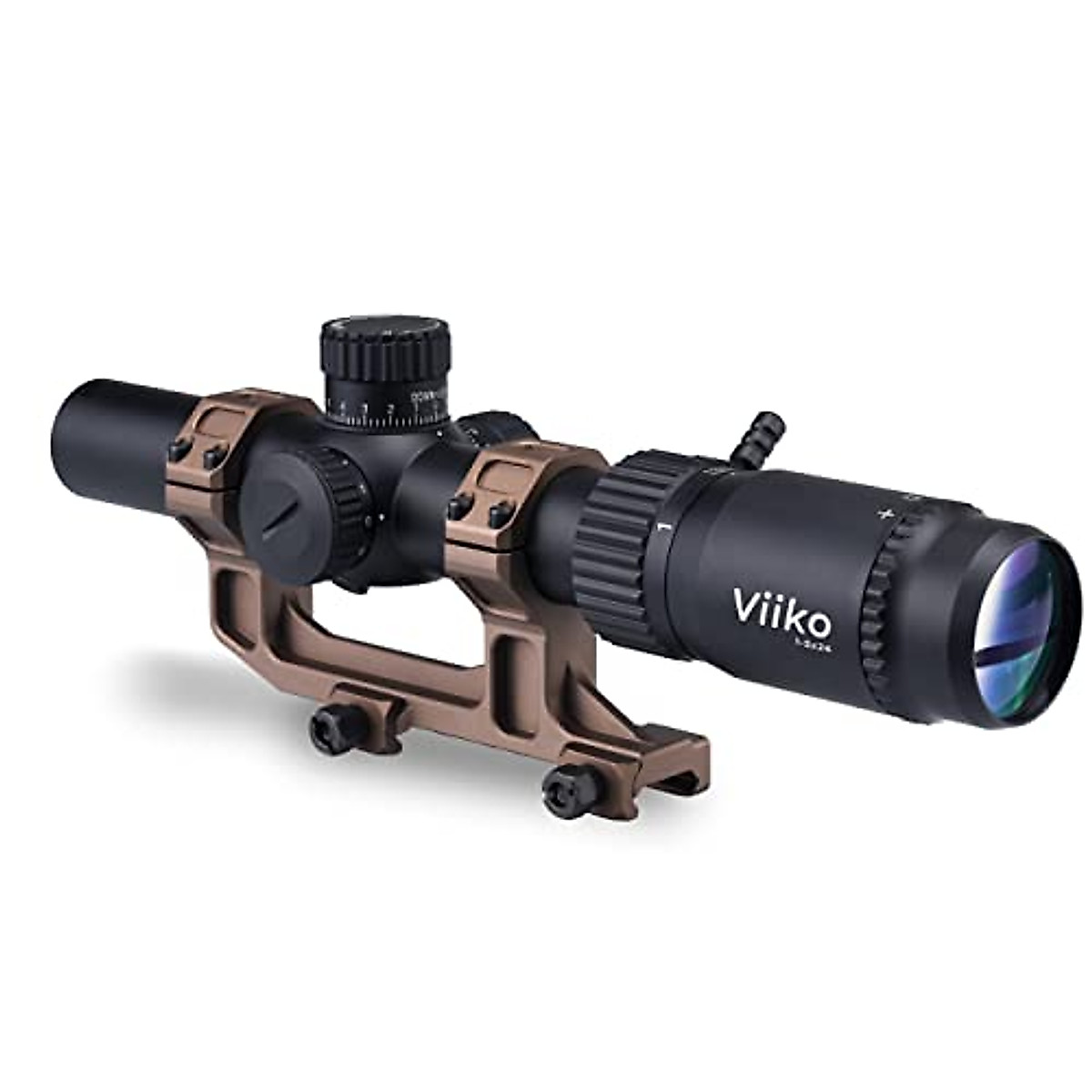 Viiko 1-5x24 Rifle Scope Long Eye Relief Scope LPVO 7.6’ Eye Relief Huge Eye Box Fits Mosin 1891/30 M39 M44(Mount Not Included)