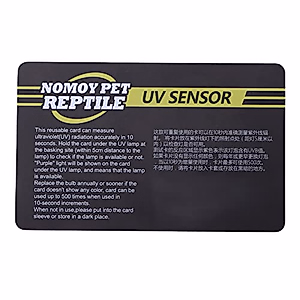 Crawl Pet Test Card,Easy Measurements Reusable Quick Test B Sensor Card A B Fluorescent Lamp Tester for Reptile Reptile Bulb/Light/Lamp