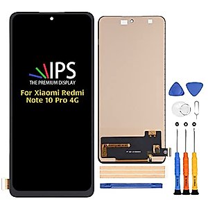 A-MIND for Xiaomi Redmi Note 10 Pro 4G/Redmi Note 10 Pro Max/Redmi Note 10 Pro Screen Replacement(Not Original) Touch Screen Digitizer LCD Display Full Assembly Repair Kits,with Tools